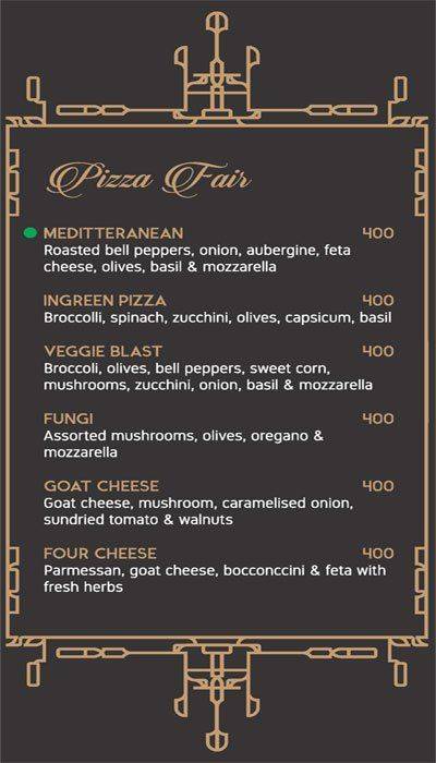 Menu at House of People (HOP), Jaipur, Bais Godam
