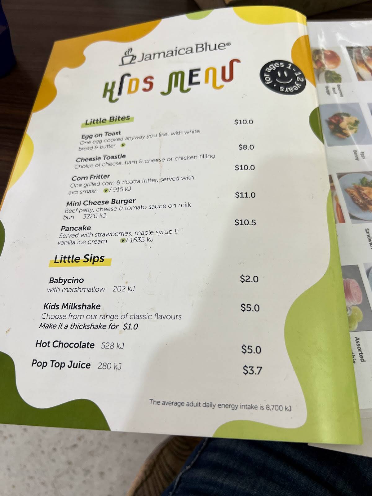 Menu at Jamaica Blue Westfield Carousel cafe, Cannington, Westfield ...
