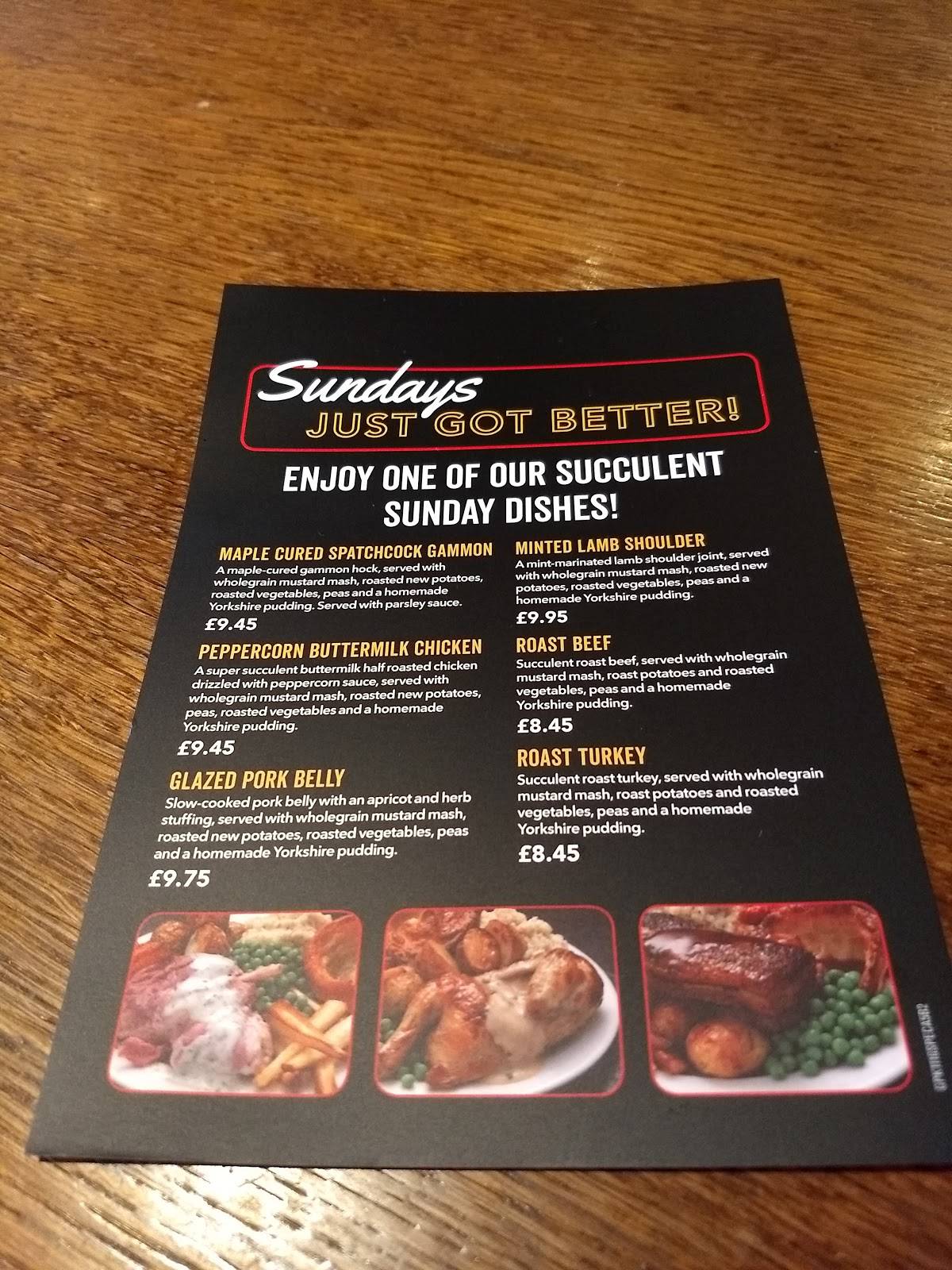 Menu at Jenny Wren pub & bar, Sittingbourne