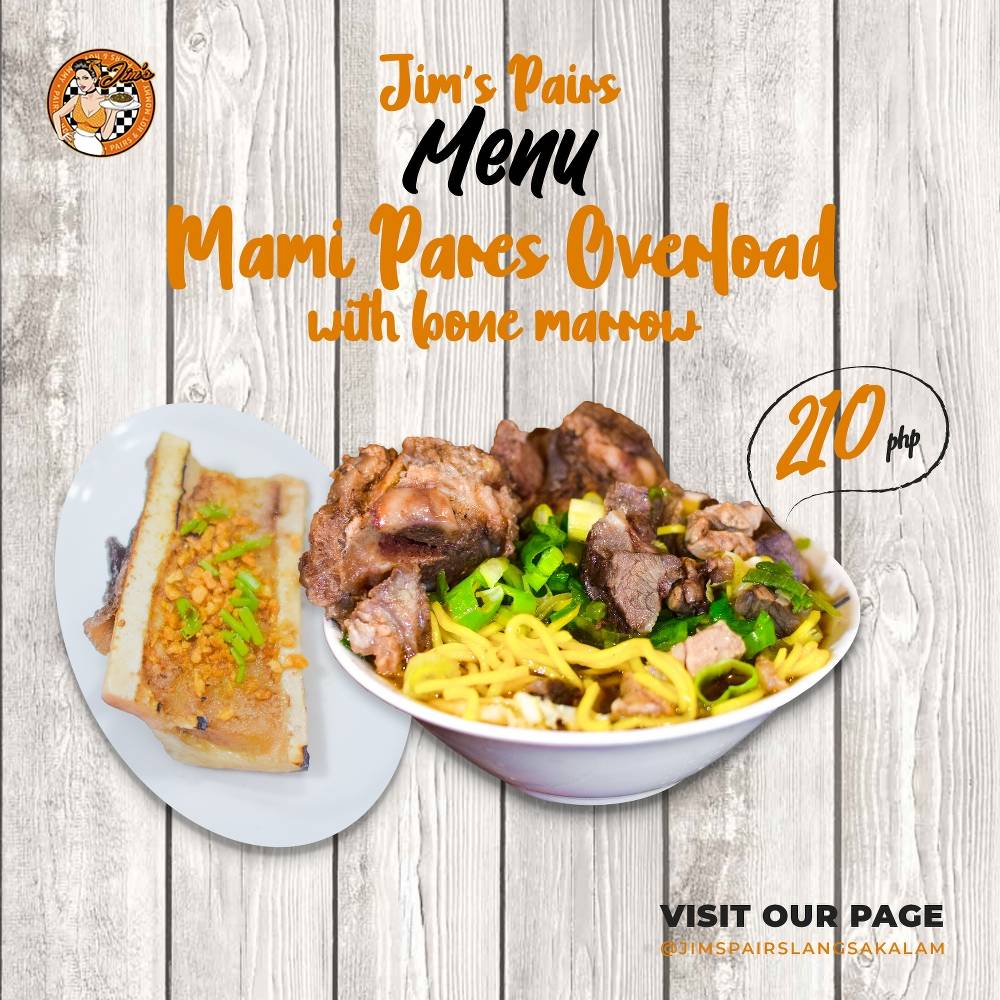 Carta del restaurante Jims Pairs & Hot Mommy Main Branch Quezon City ...