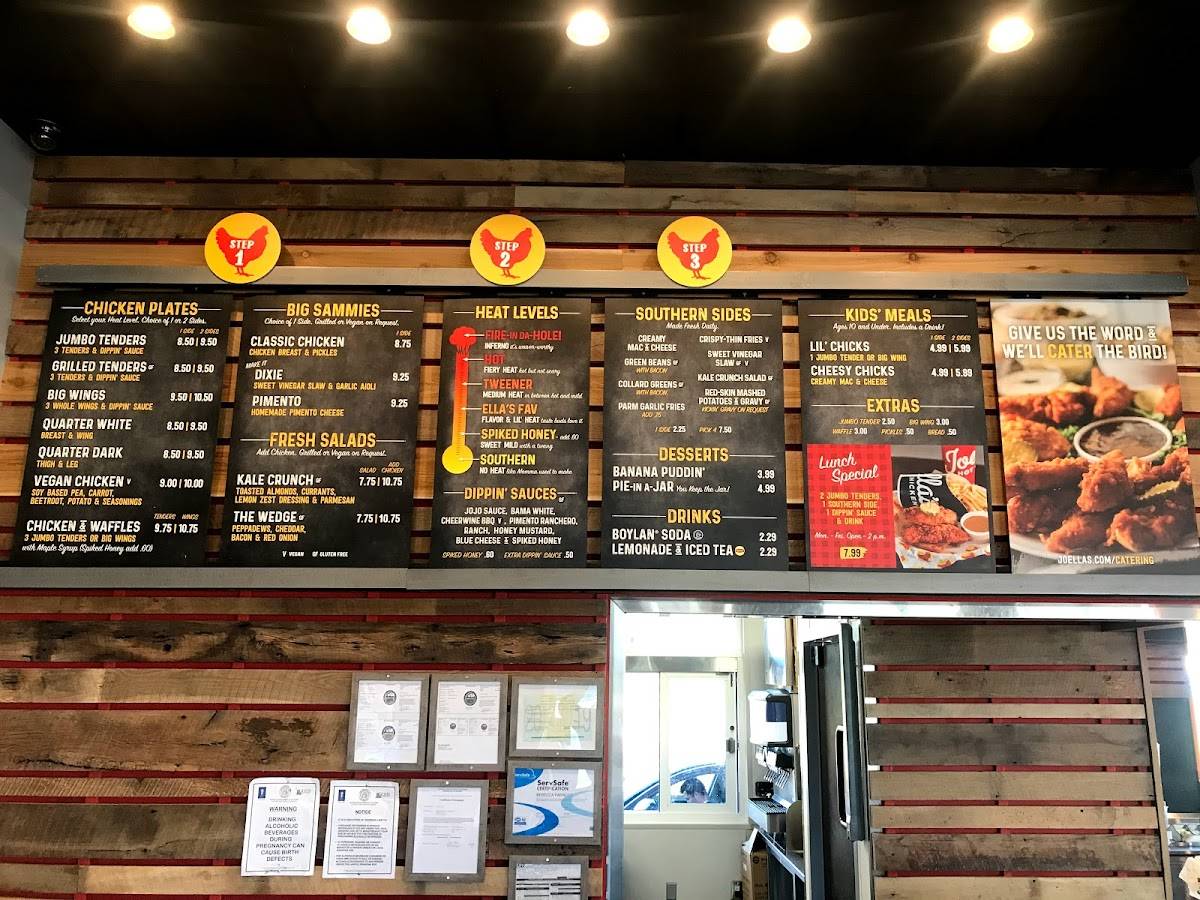 Menu at Joella's Hot Chicken - Woodstock restaurant, Woodstock