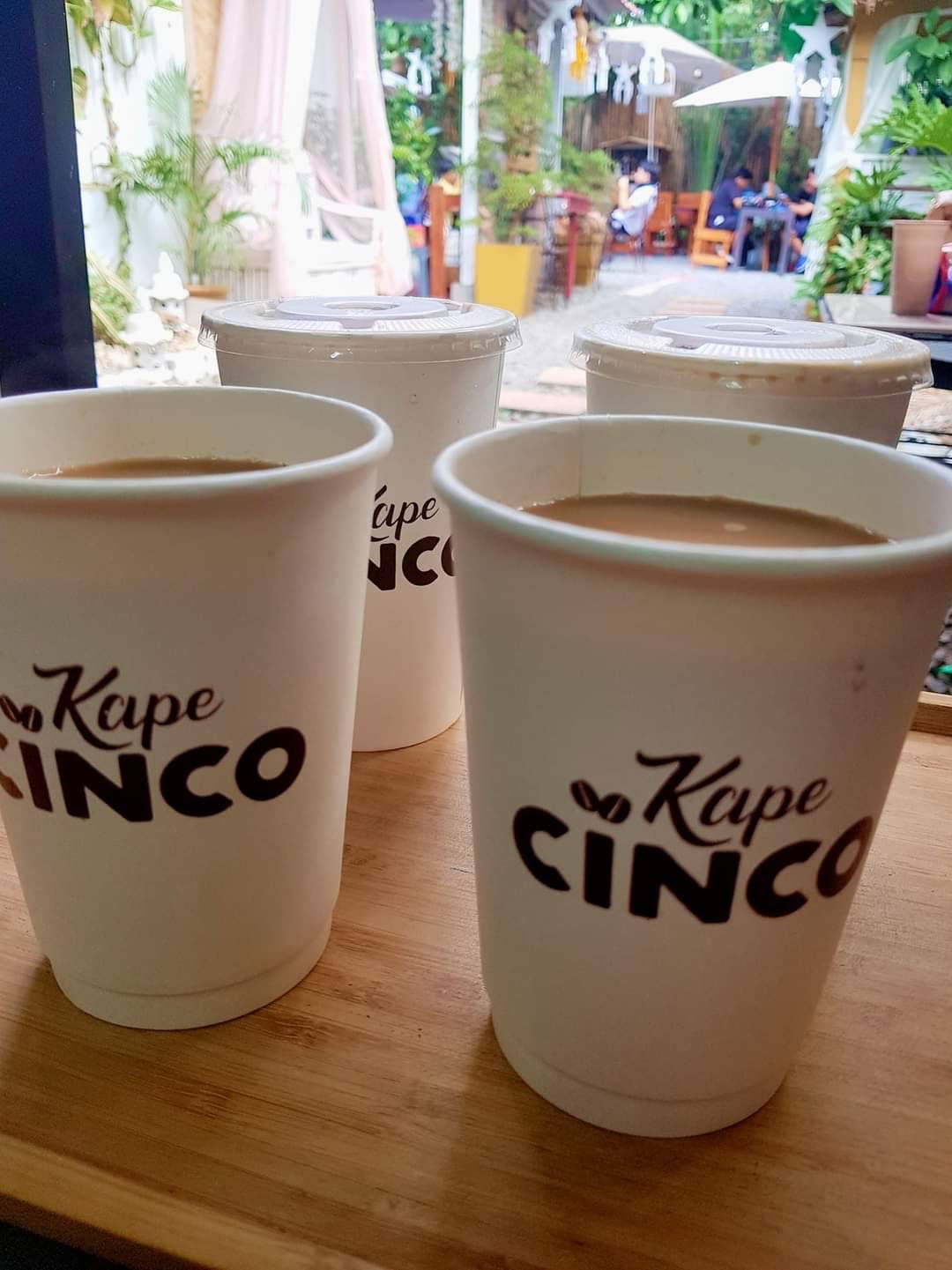 Menu at KAPE CINCO cafe, Marikina