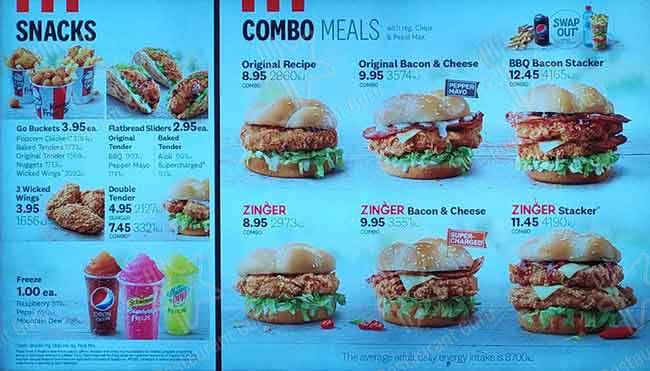 Menu at KFC Berwick South fast food, Berwick, 252 Clyde Rd