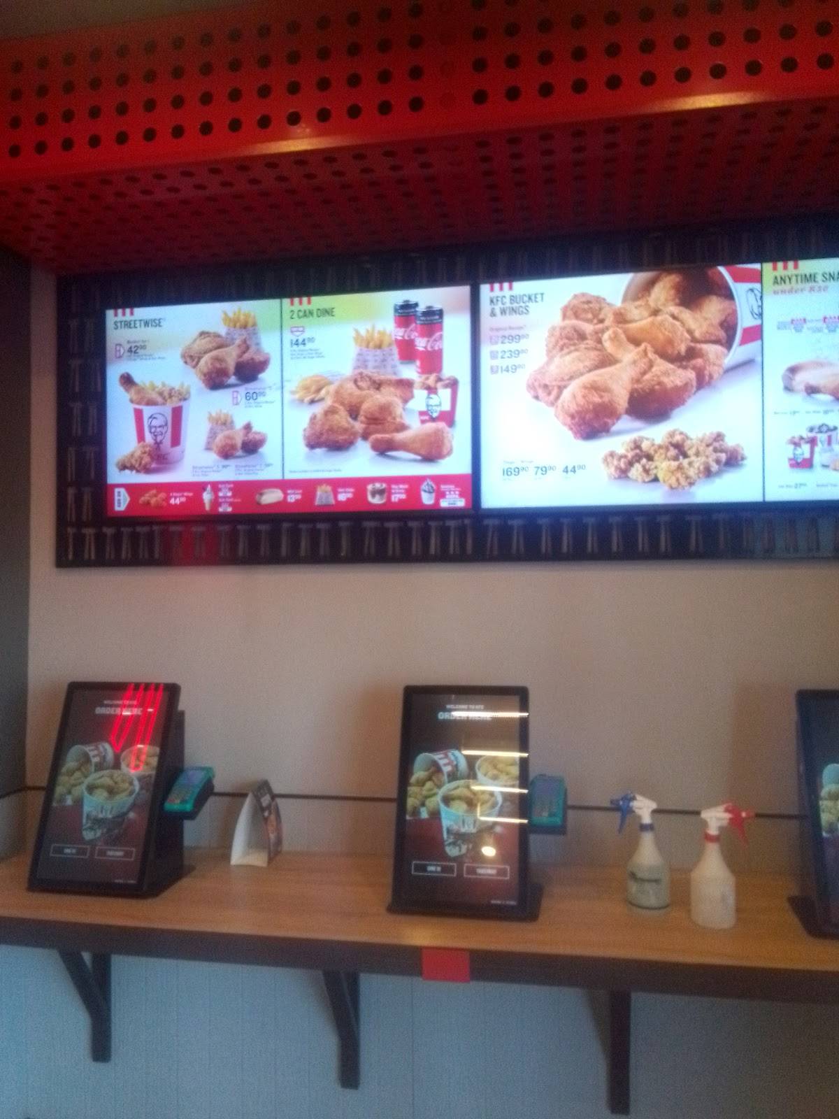 Menu at KFC Rua Vista restaurant, Centurion