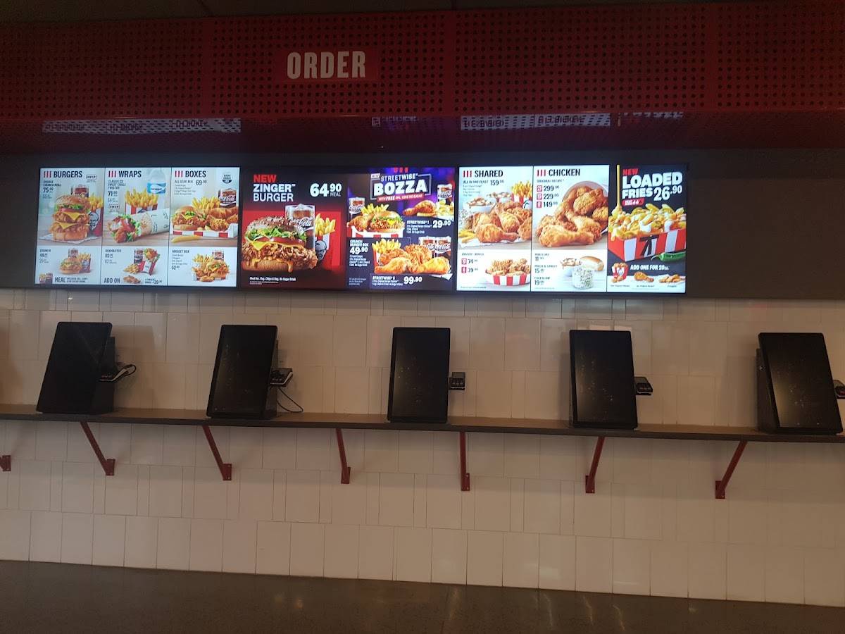 Menu at KFC Total Alzu Petroport restaurant, South Africa