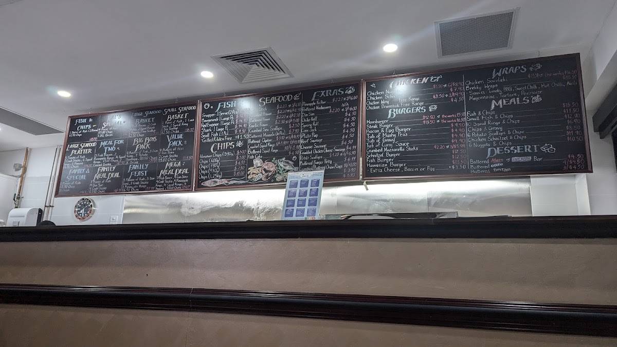 Menu at Kai Fish & Chips restaurant, Harrisdale