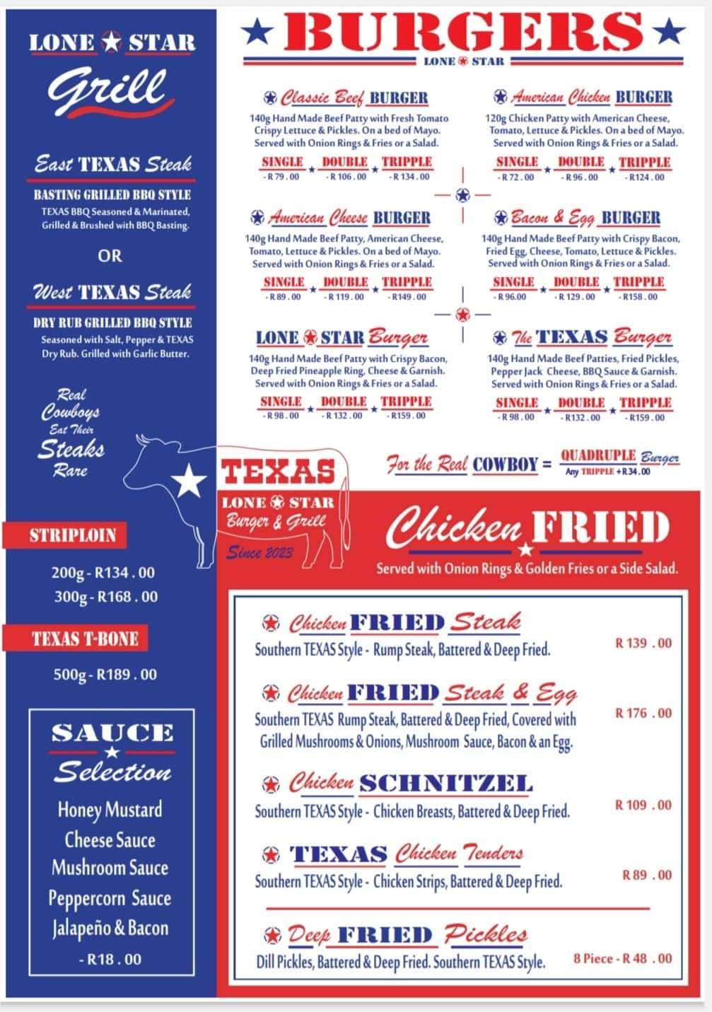 Menu at Kandas Cafè & Deli restaurant, Klerksdorp