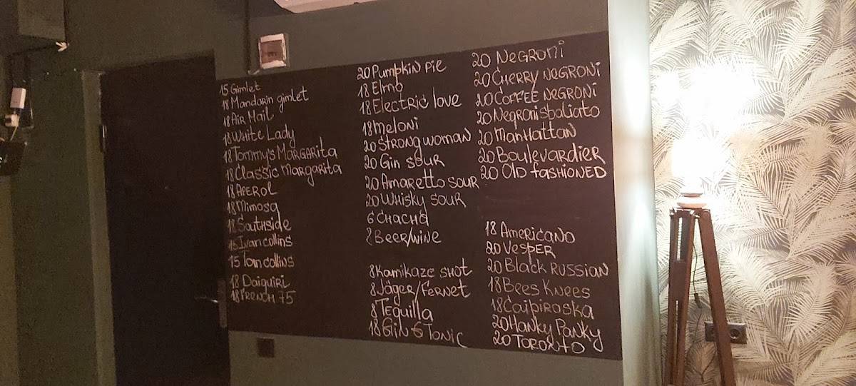 Speisekarte von Karada Speakeasy Bar, Tiflis