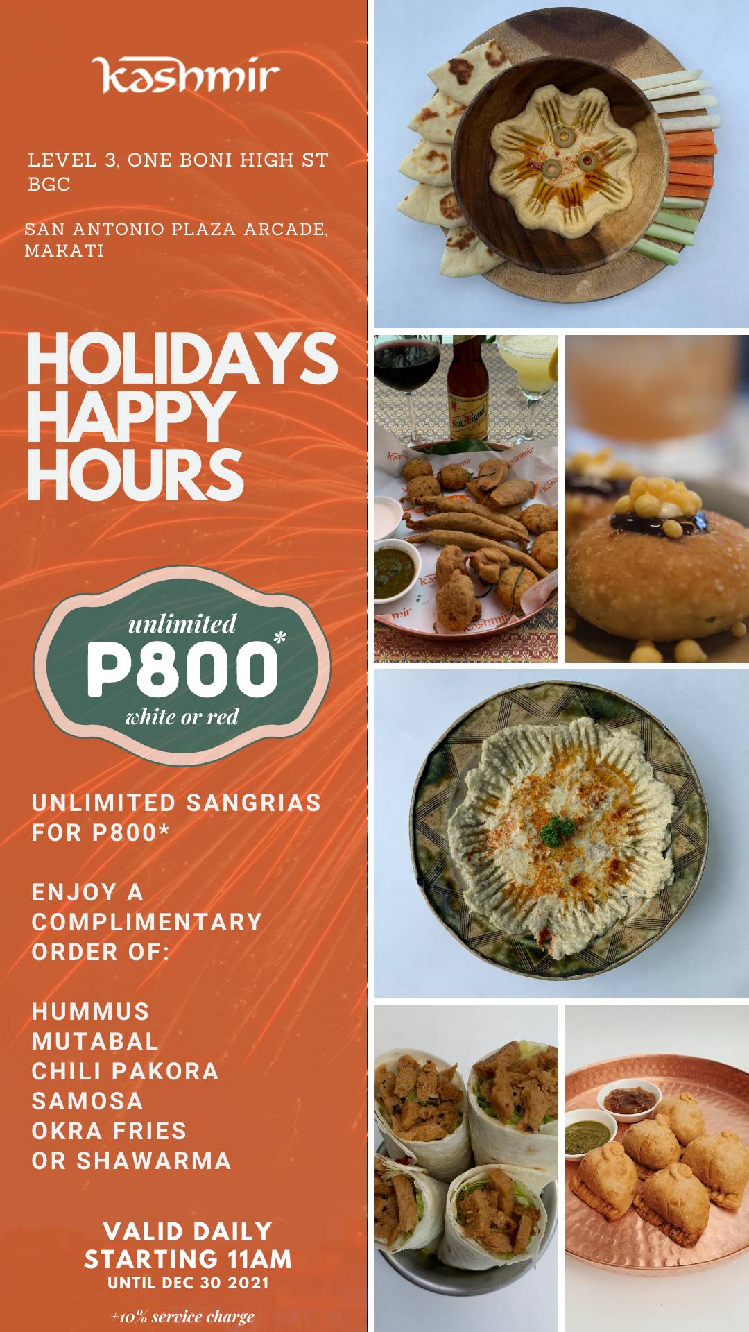 Menu at Kashmir BGC restaurant, Taguig