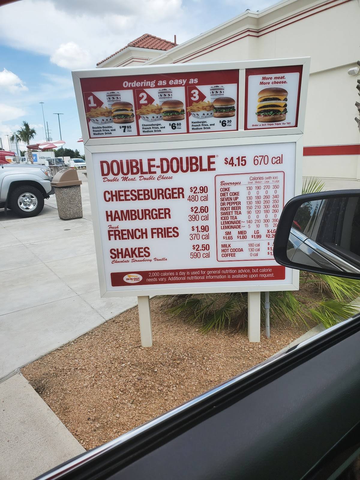Carta de comida rápida In-N-Out Burger, Katy, Katy Fort Bend Rd