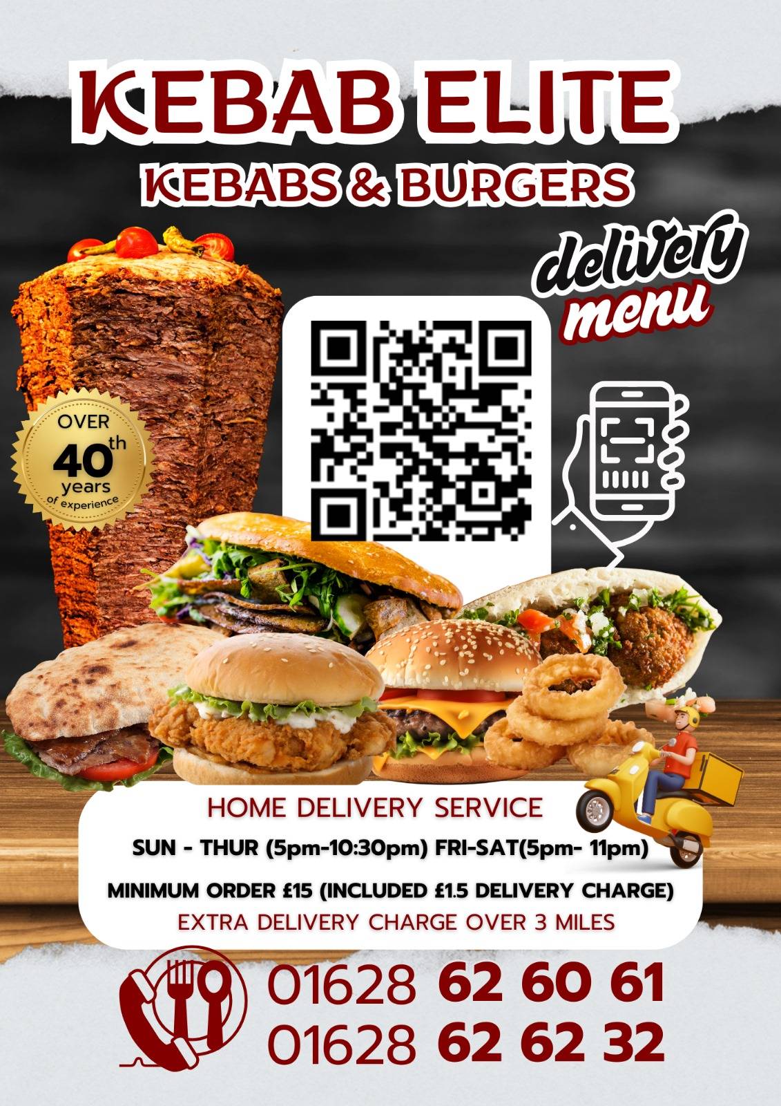 Menu at Kebab Elite fast food, Maidenhead