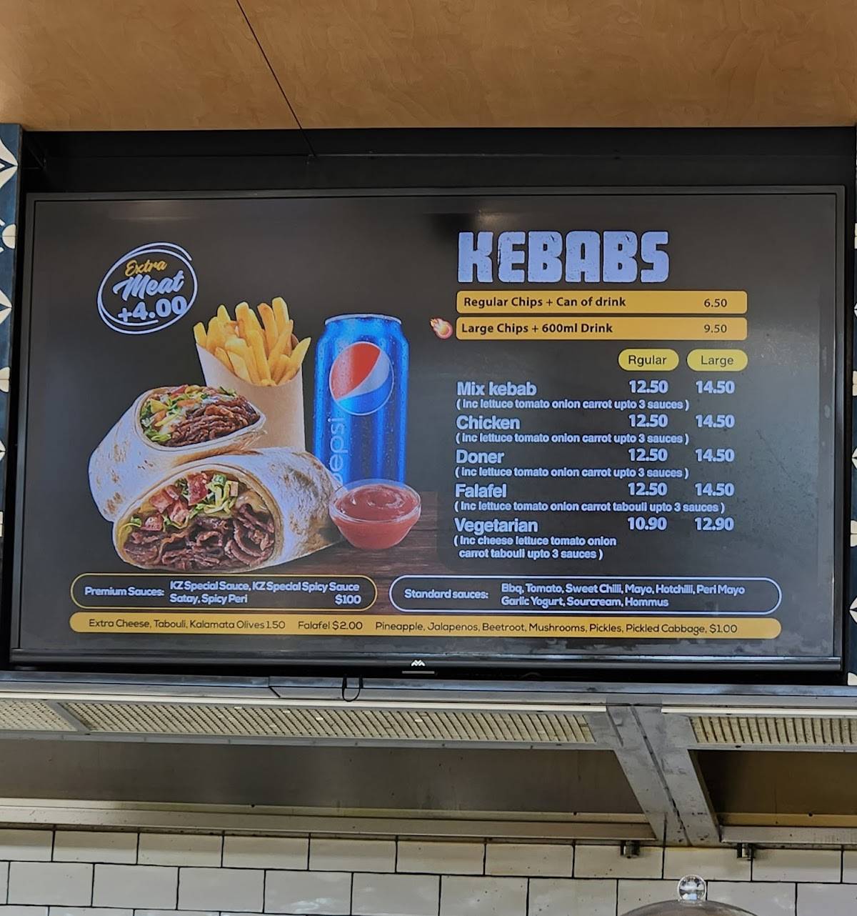 Menu at Kebab Zone Flagstone, Greenbank