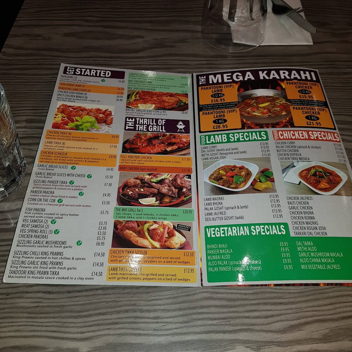 Menu at Kebabish Original Blackburn restaurant, Blackburn
