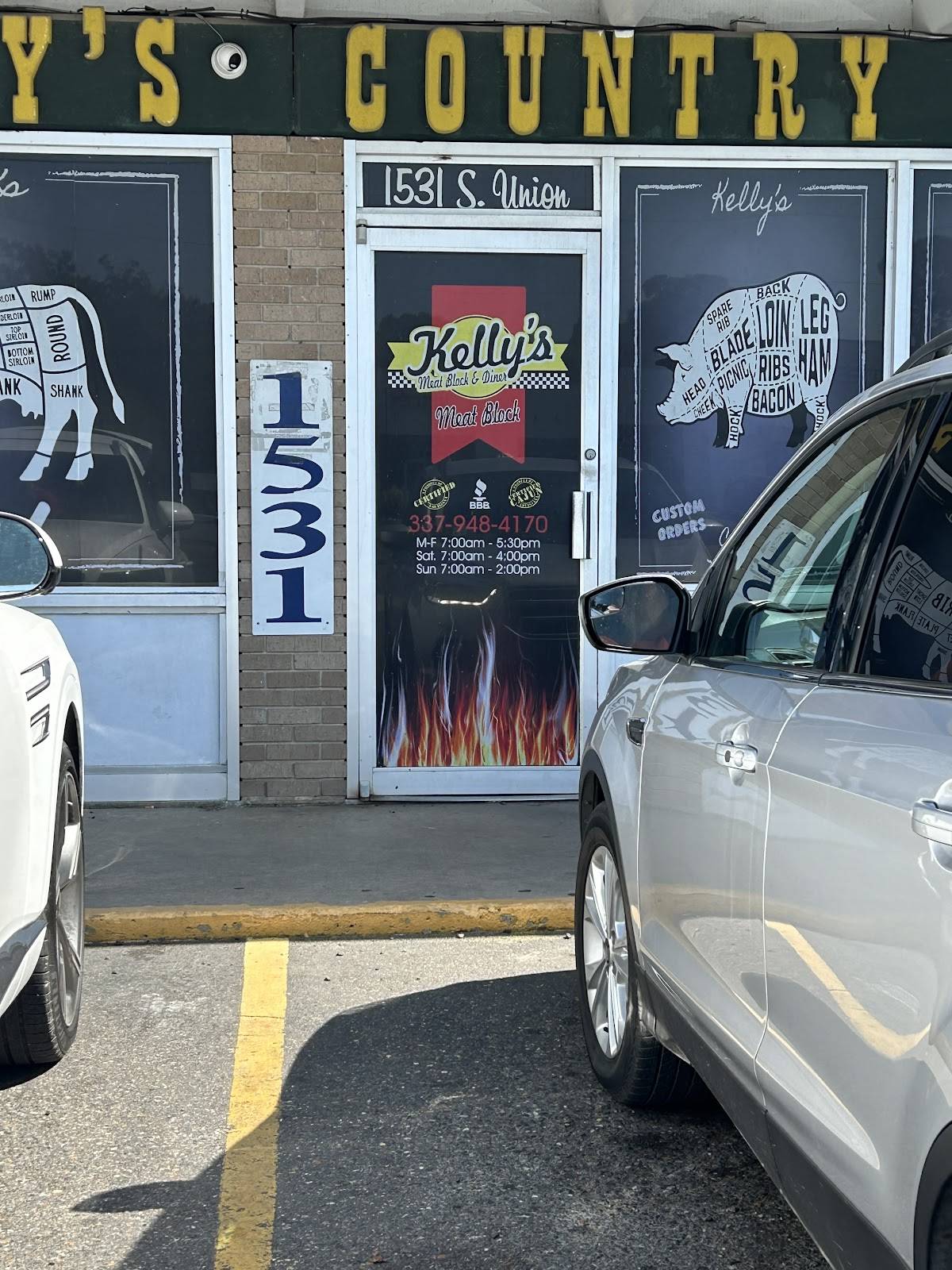 Menu at Kelly's Diner restaurant, Opelousas