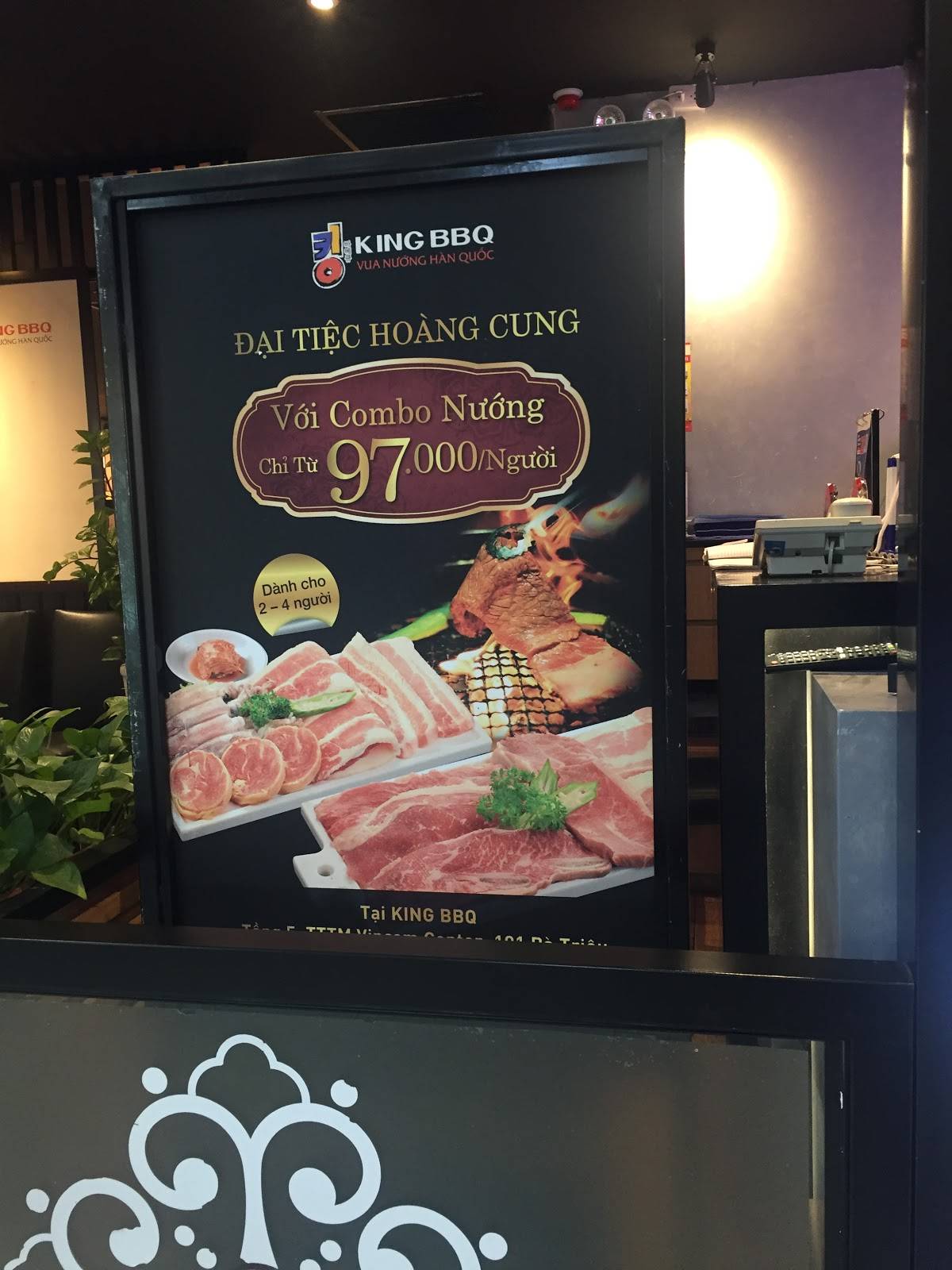 Menu at King BBQ, Hanoi, Tầng 5 Vincom