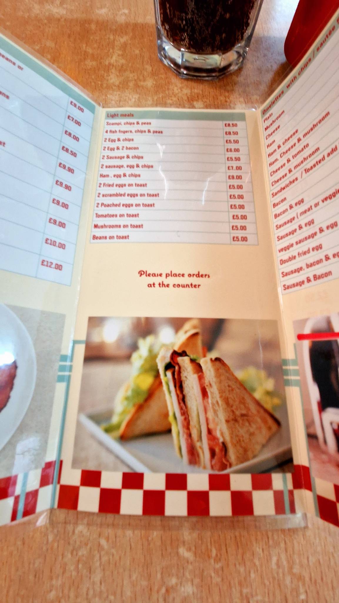 Menu at Kitchen Cafe, Brighton