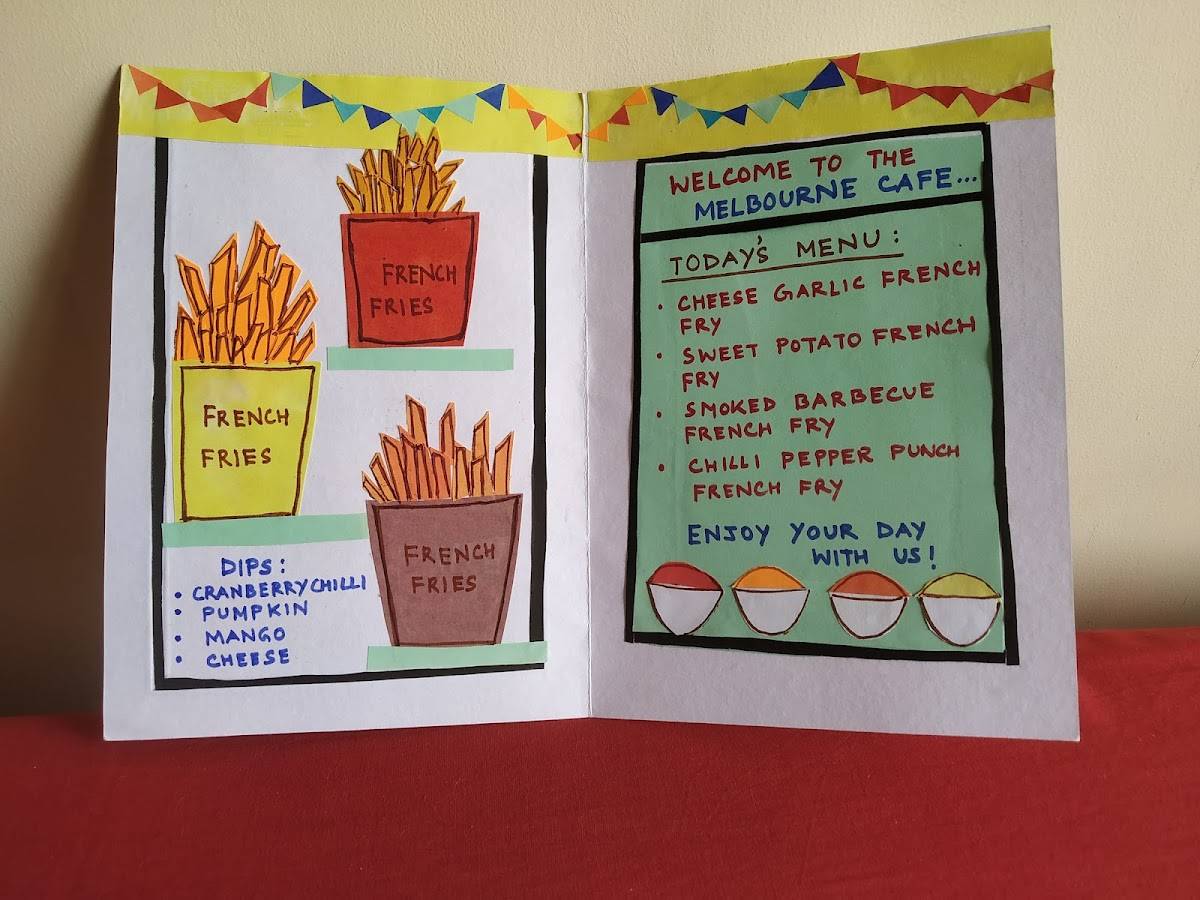 Menu at The Melbourne Cafe, Kolkata, D/2