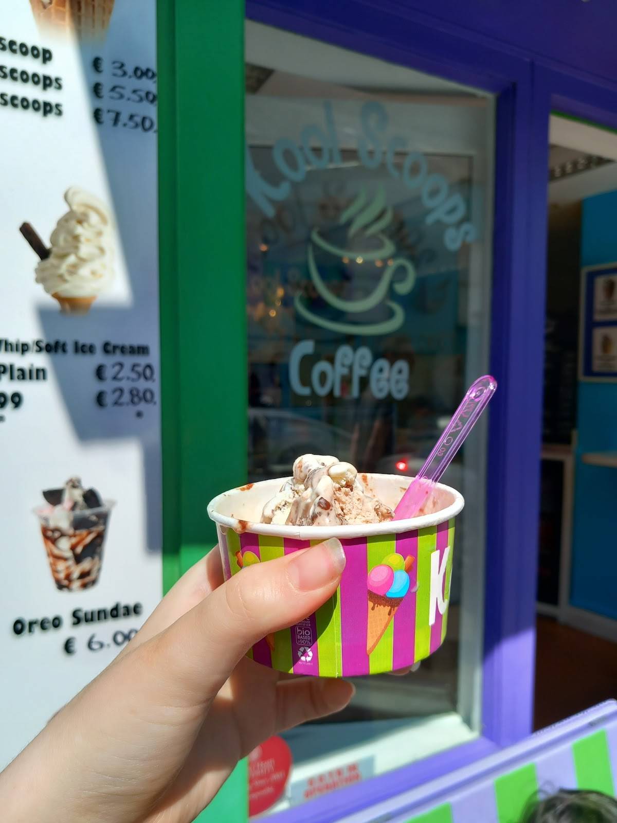 Menu at Kool Scoops of Dingle restaurant, Dingle