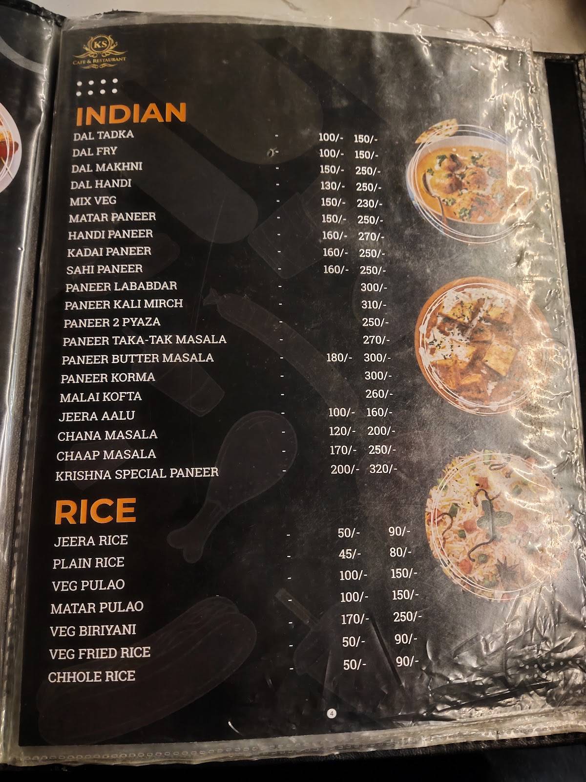 Menu at Krishna Sweets & Fast Food, Dineshpur