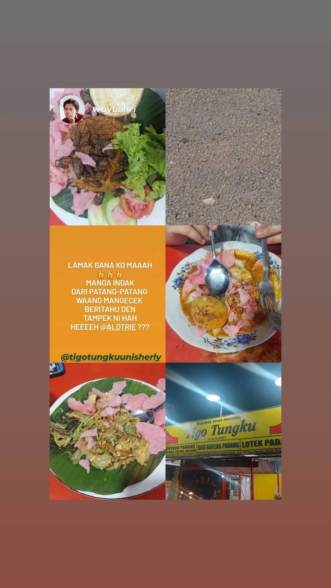 Carta del restaurante Kuliner Khas Padang Tigo Tungku Uni Sherly, Bogor