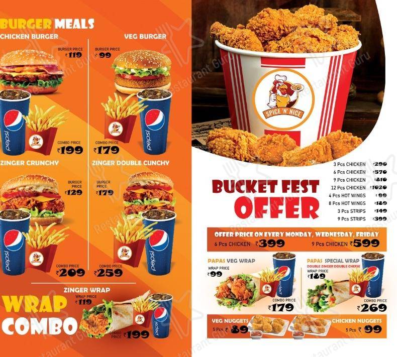 Menu at Spice n' Nice Kuravilangad, Kuravilangad
