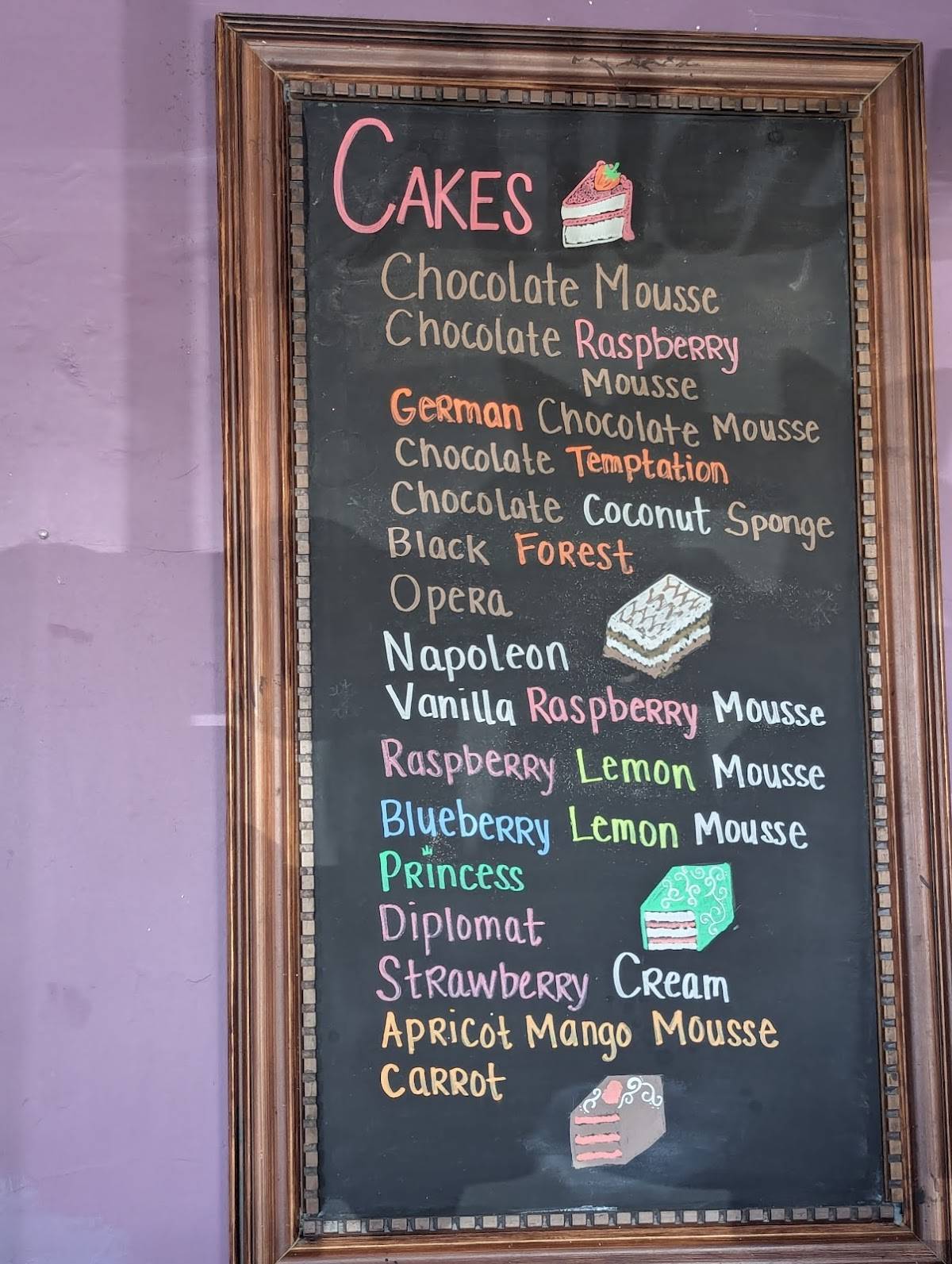 Menu at La Baguette Bakery, Tucson, E Prince Rd