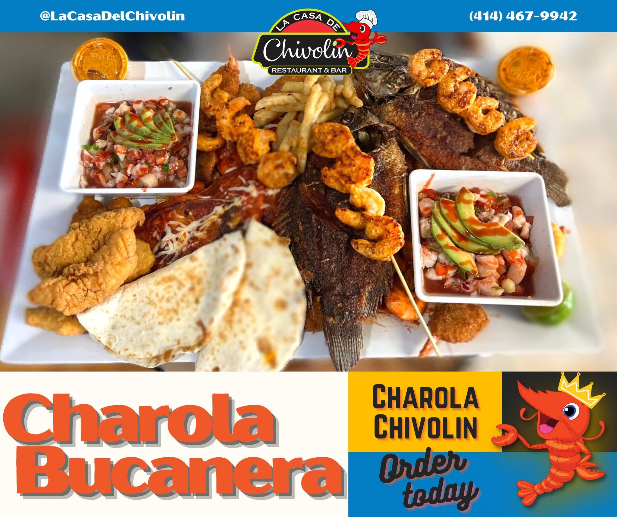 Menu at La Casa del Chivolin restaurant, Milwaukee, S 6th St