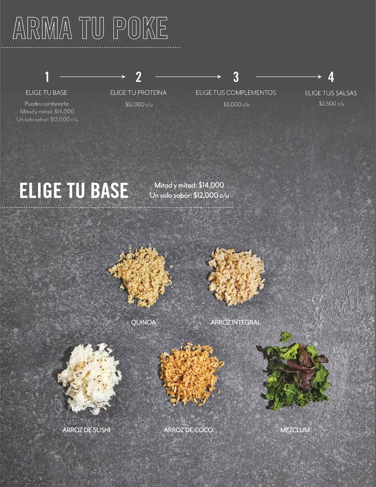 Menu at La Causa restaurant, Medellín, Cra 33 #8A - 41