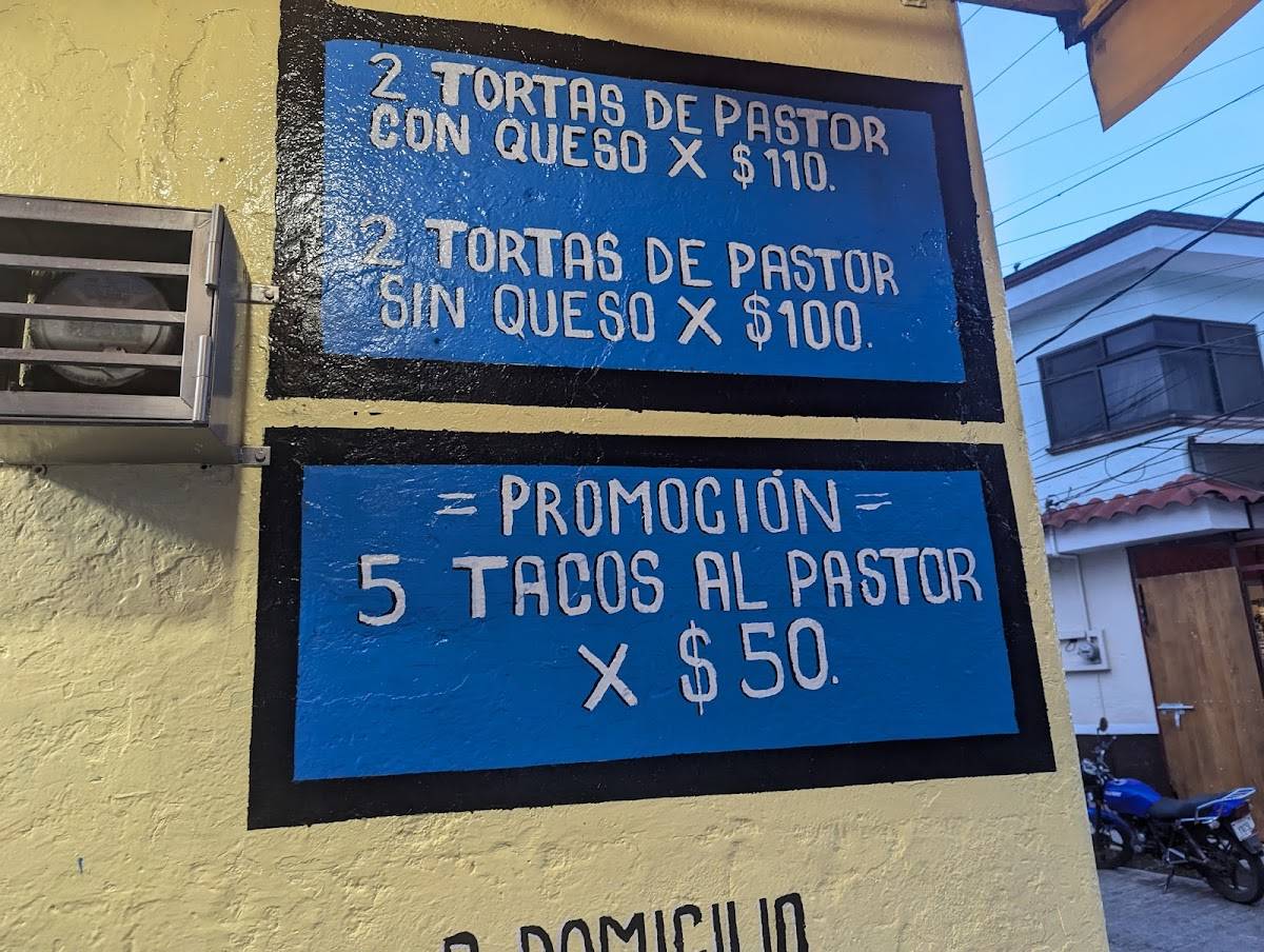 Carta del restaurante La Gringa 2, Cuernavaca