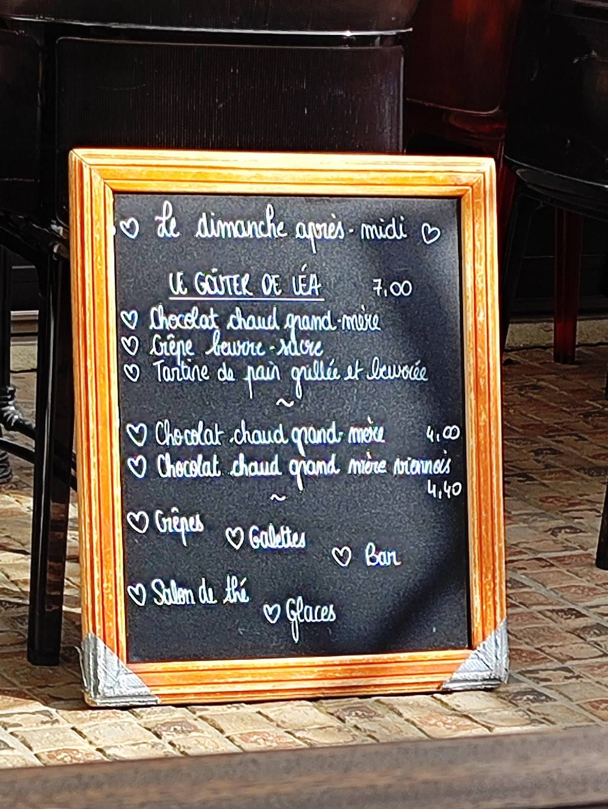 Menu au La Maison de Léa restaurant, Binic
