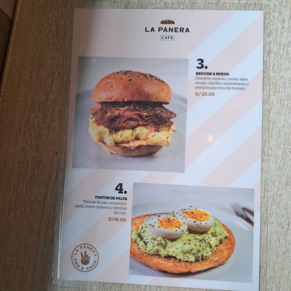 Carta de La Panera Café, Pueblo Libre, Av. San Martín 801