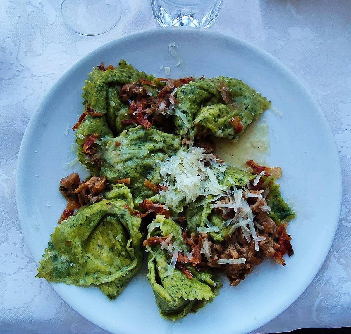 Menu da La Prada ristorante, Grizzana Morandi