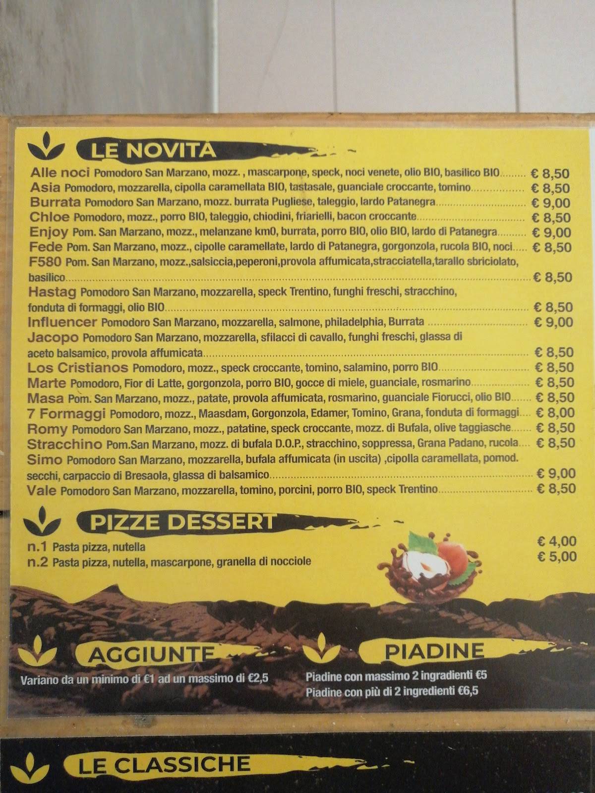 Menu da La Spiga cavarzere ristorante, Cavarzere