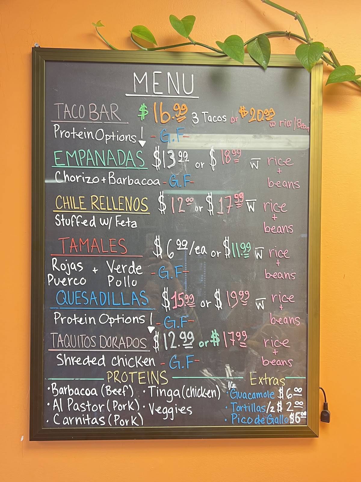 Menu at La Tortilla Mexicana Deli & Grocery restaurant, Langford