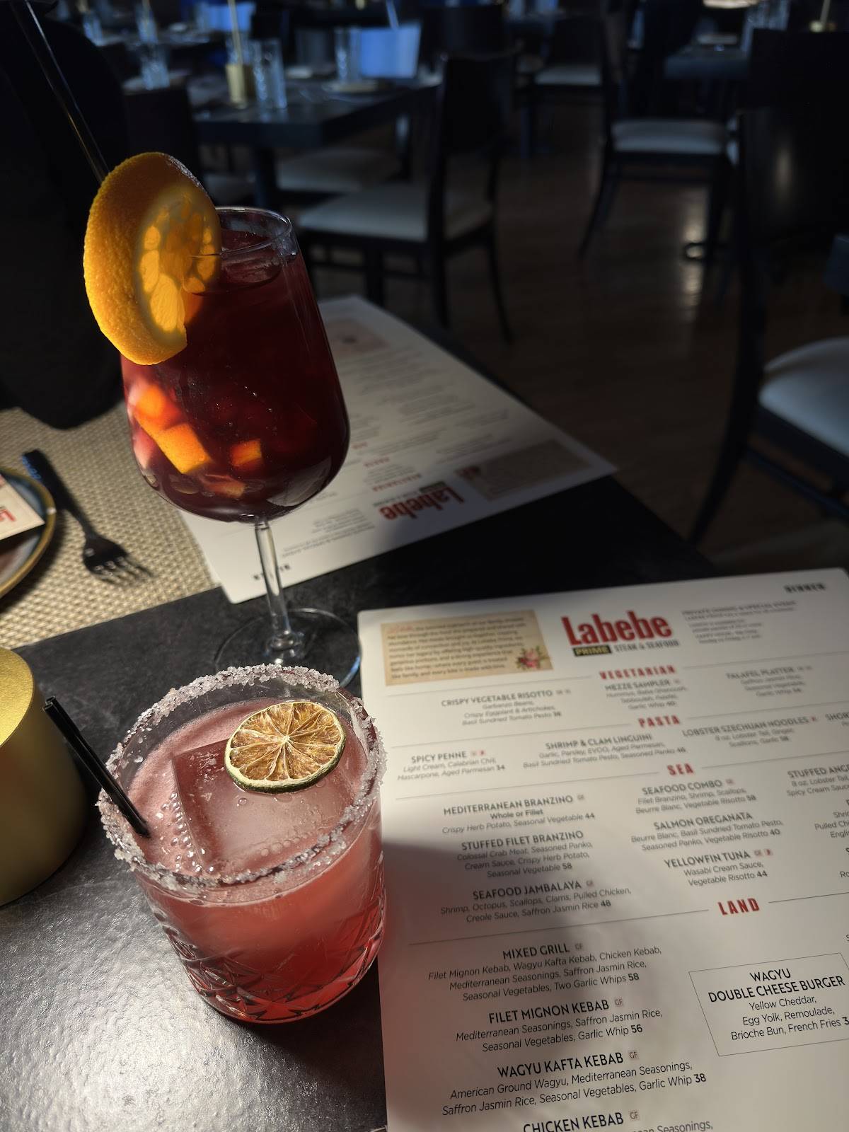 Menu at Labebe Prime pub & bar, North Brunswick Township, US-130
