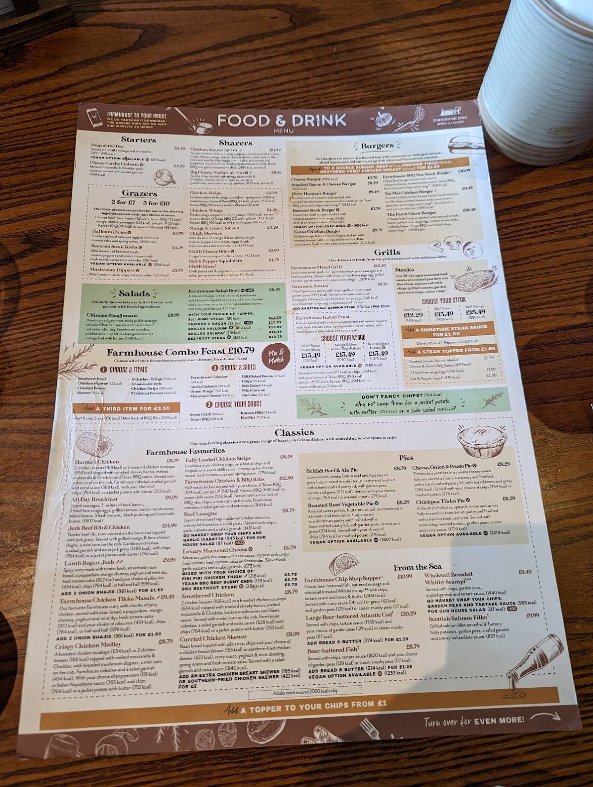 Menu at Langbrook Farm - Farmhouse Inns pub & bar, Havant
