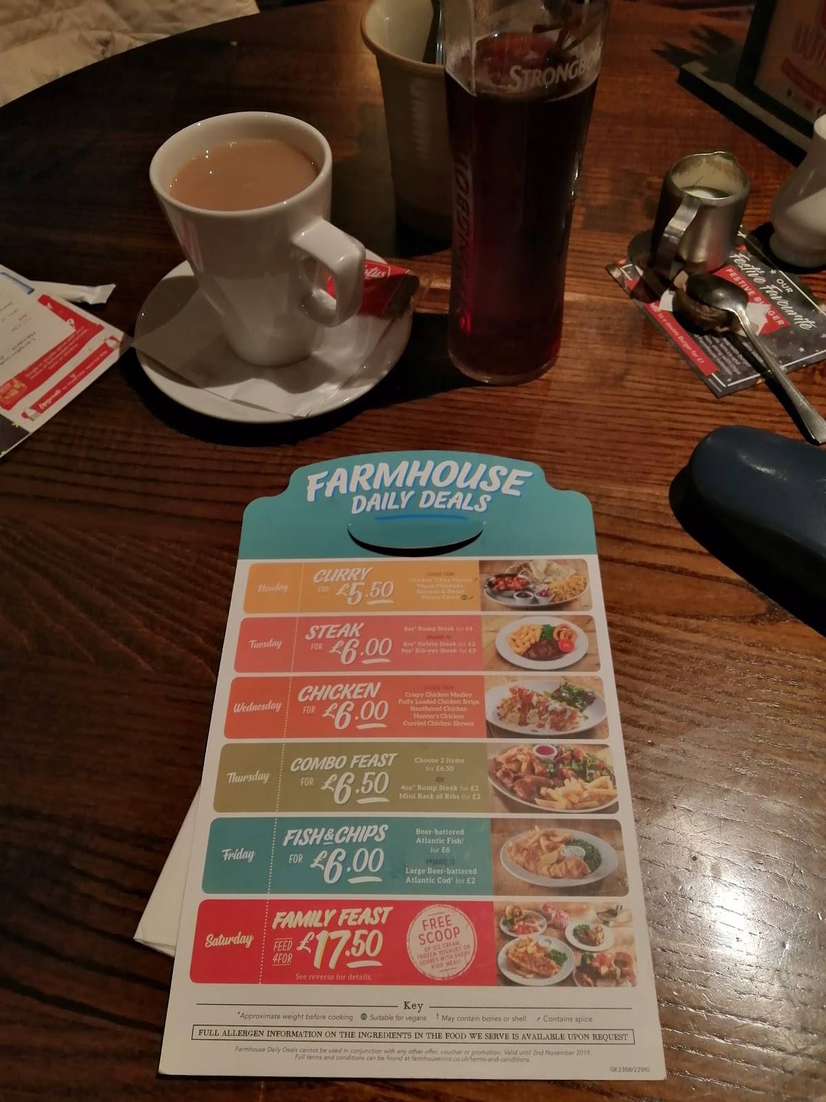 Menu at Langbrook Farm - Farmhouse Inns pub & bar, Havant