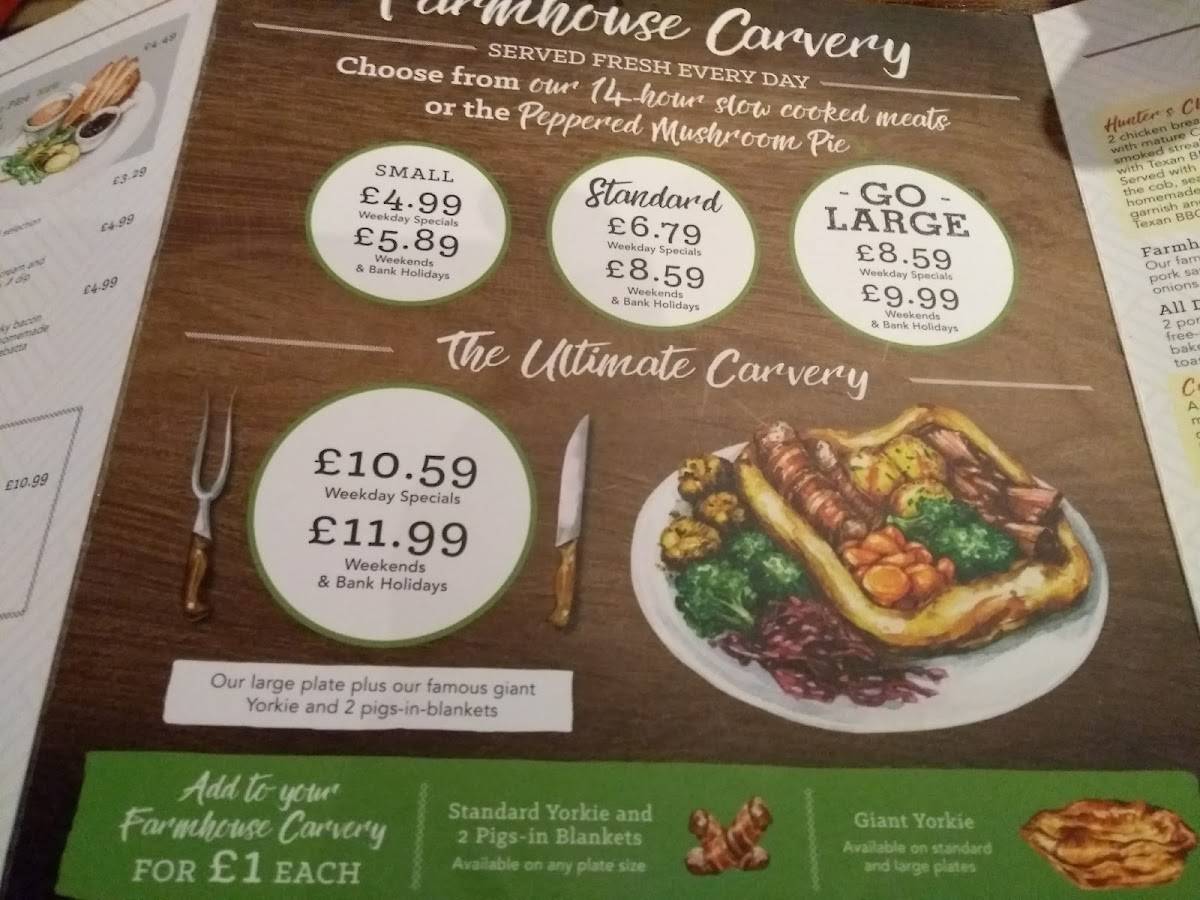 Menu at Langbrook Farm - Farmhouse Inns pub & bar, Havant