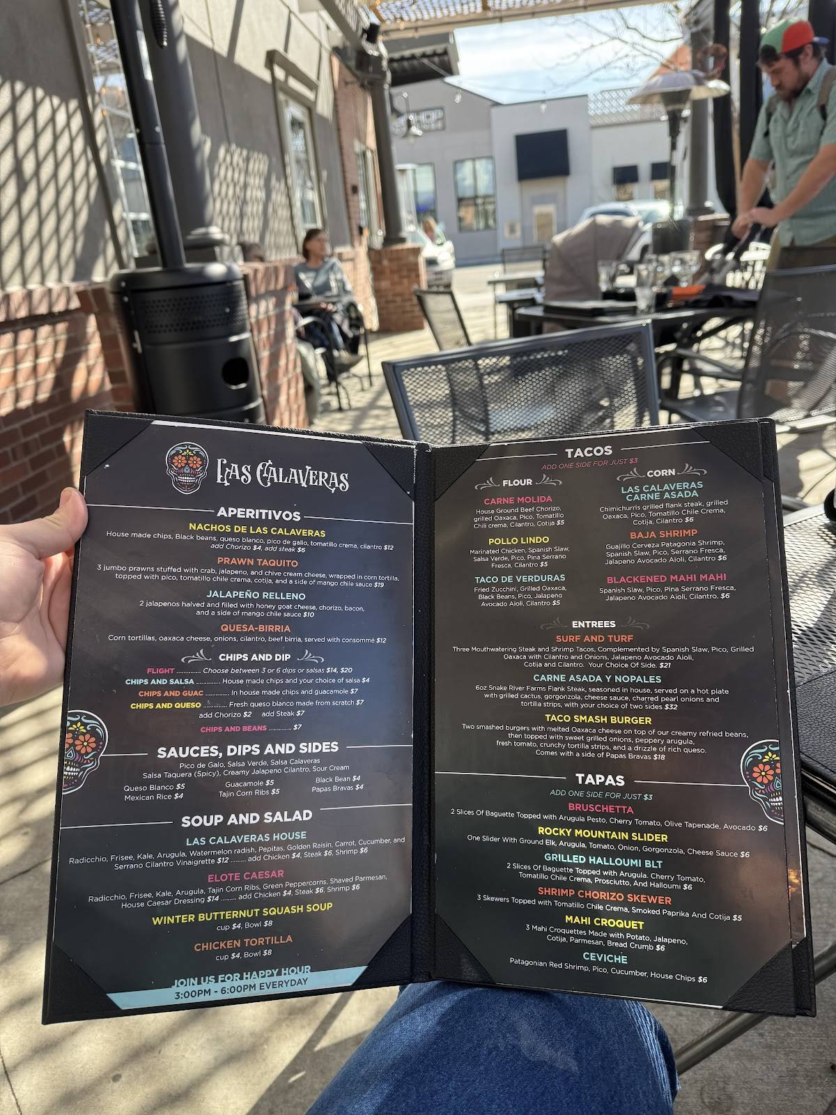 Menu at Las Calaveras Restaurant, Meridian