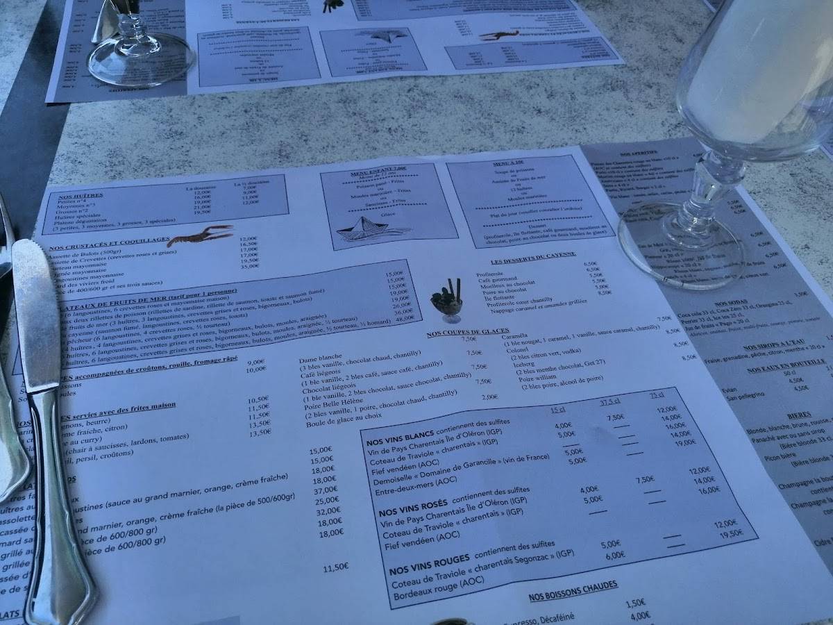 Menu au Le Cayenne Marennes restaurant, Marennes, 19 Rue des Martyrs