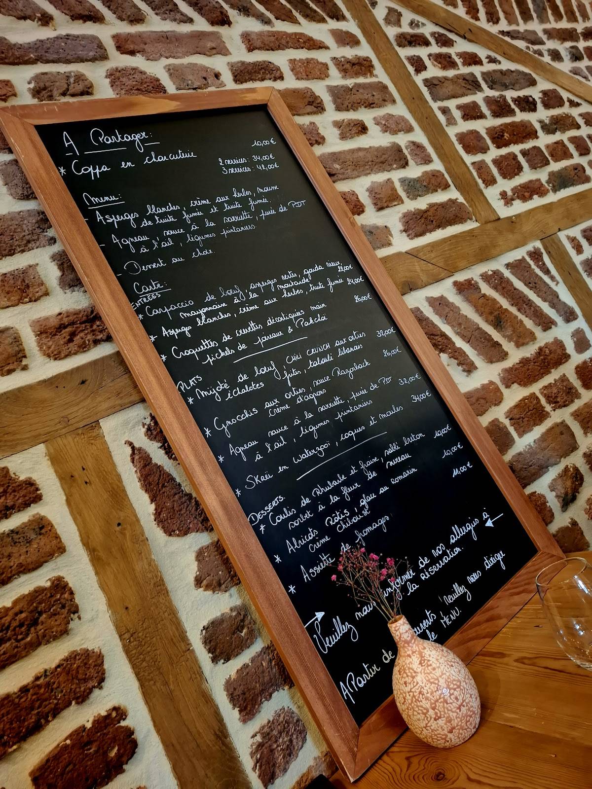 Menu au Le Chat Volant restaurant, Verviers