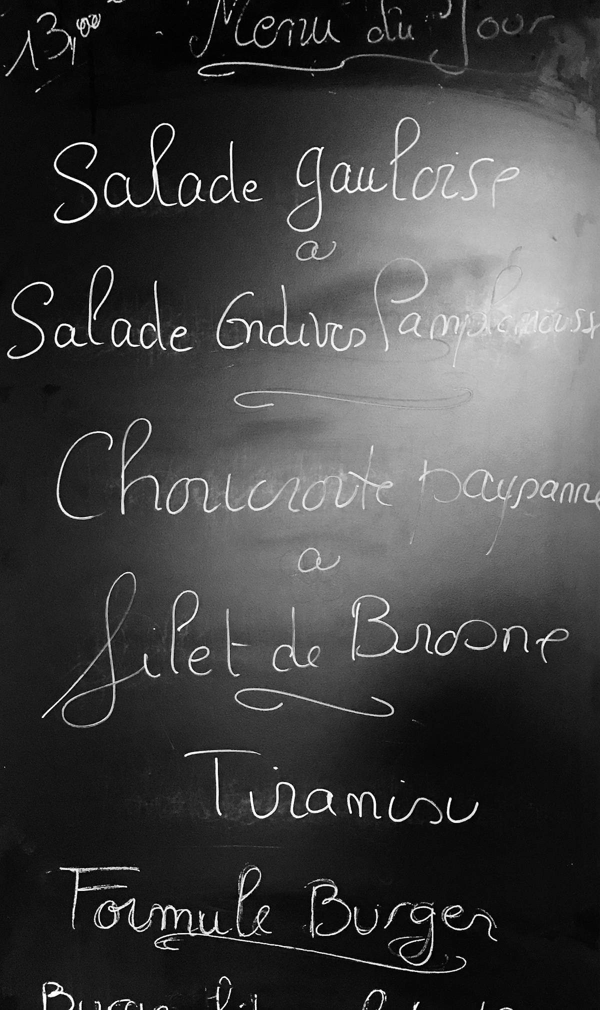 Menu at Le Midi Vin Broons restaurant, Broons