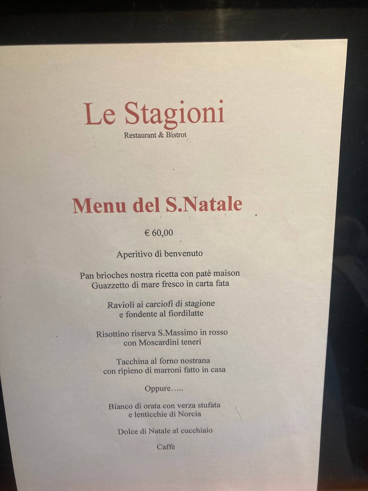 Speisekarte von Le Stagioni pizza, Orio al Serio
