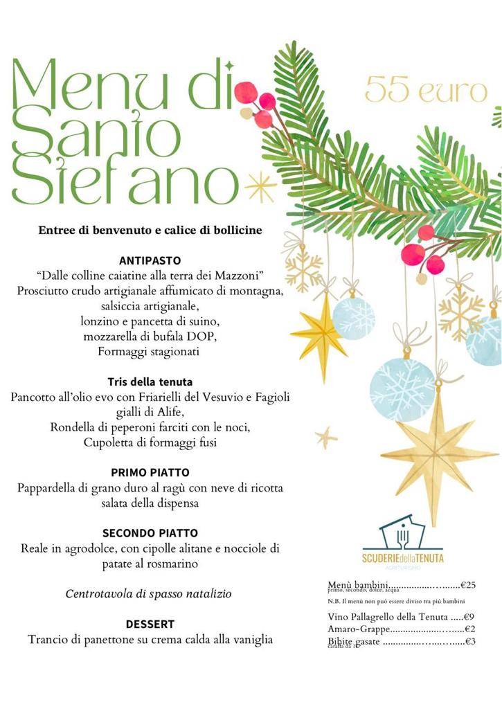 Menu da Le scuderie della tenuta ristorante, Italia