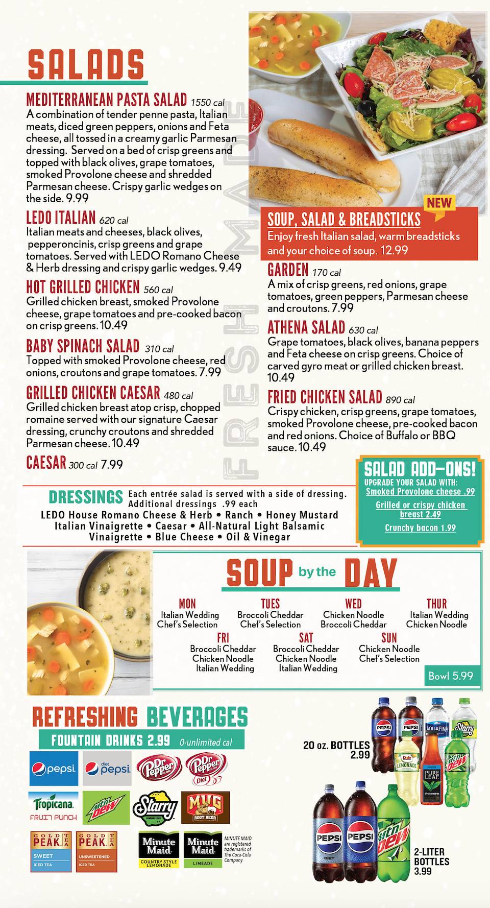 Menu at Ledo Pizza Marlow Heights, MD pizzeria, Temple Hills