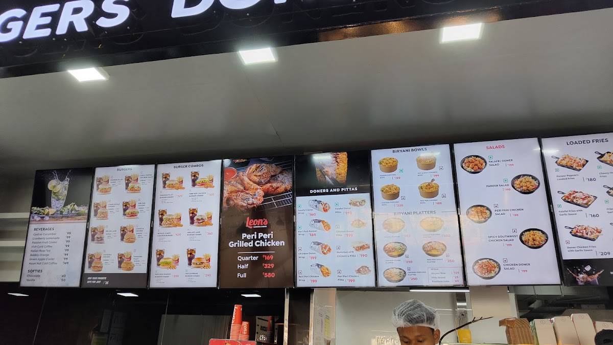 Menu at Leon's Burgers & Wings Hitech City, Hyderabad