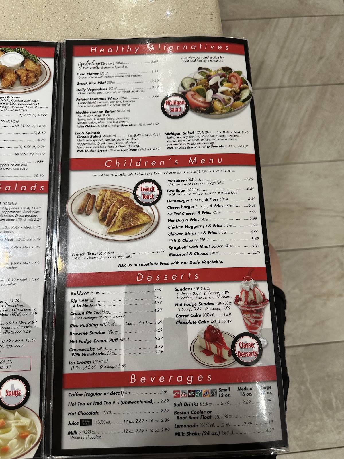 Menu at Leo's Coney Island - Clio Rd restaurant, Clio