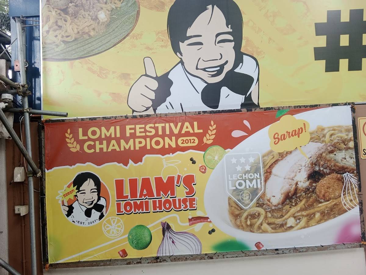 Menu at Liam's Lomi House restaurant, Lipa