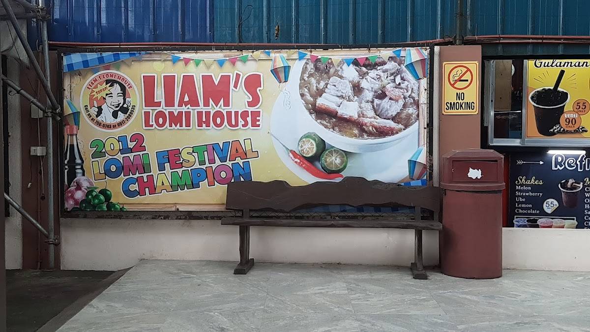 Menu at Liam's Lomi House restaurant, Lipa