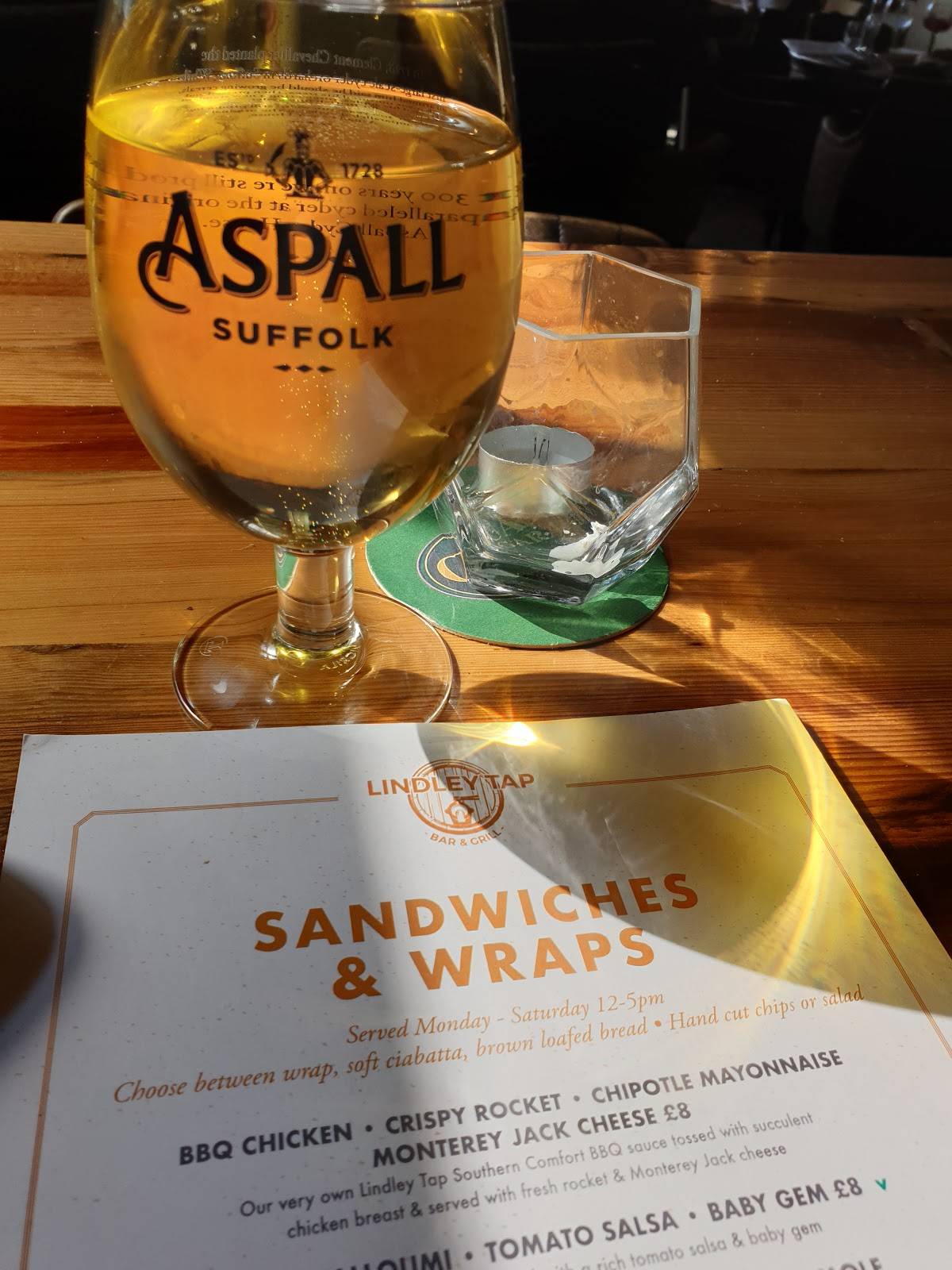 Menu at Lindley Tap Bar & Grill, Huddersfield